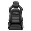 Corbeau Sportline RRX Reclining Seat - Black W/ Black Insert 55010