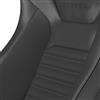 Corbeau Sportline RRB Reclining Seat Pair - Black Vinyl/Carbon Vinyl ...