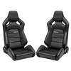 Corbeau Sportline RRX Reclining Seat - Black W/ Black Insert 55010