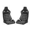 Corbeau Sportline RRX Seat - Black w/ White Plaid Insert | 55013